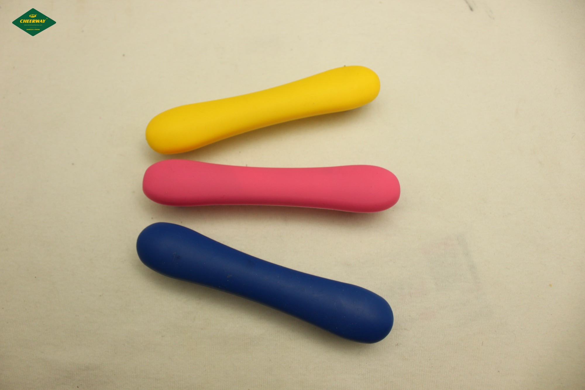 Oval rubber handle, children's room handle.,Knob